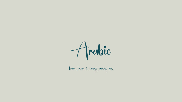 Arabic Font : Download Free for Desktop & Webfont
