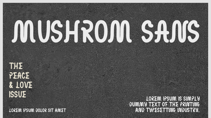 MUSHROM SANS Font : Download Free for Desktop & Webfont MUSHROM SANS Font : Download Free for Desktop & Webfont