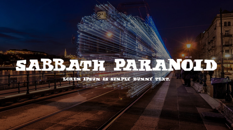 Sabbath Paranoid Font : Download Free for Desktop & Webfont Sabbath Paranoid Font : Download Free for Desktop & Webfont