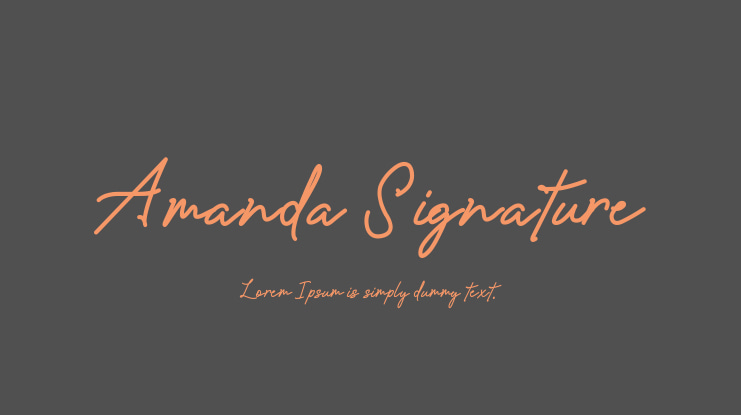 Amanda Signature Font : Download Free for Desktop & Webfont