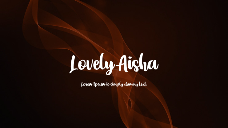 Lovely Aisha Font : Download Free for Desktop & Webfont Lovely Aisha Font : Download Free for Desktop & Webfont