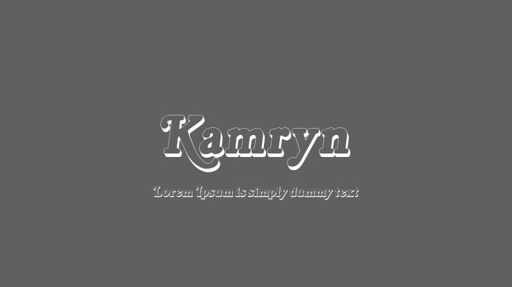 Kamryn Font : Download Free for Desktop & Webfont