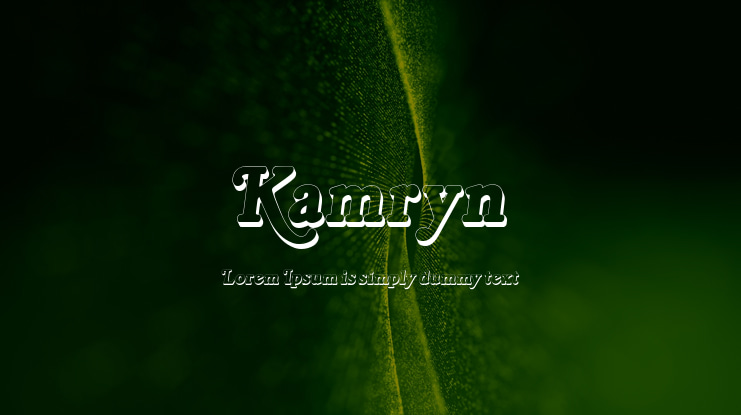 Kamryn Font : Download Free for Desktop & Webfont