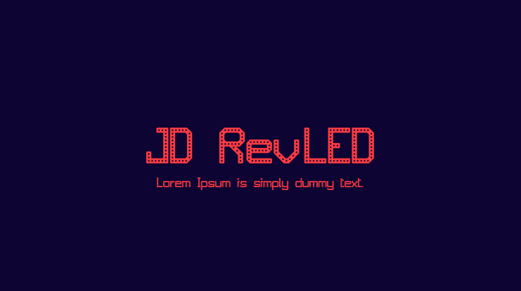 JD RevLED Font : Download Free for Desktop & Webfont
